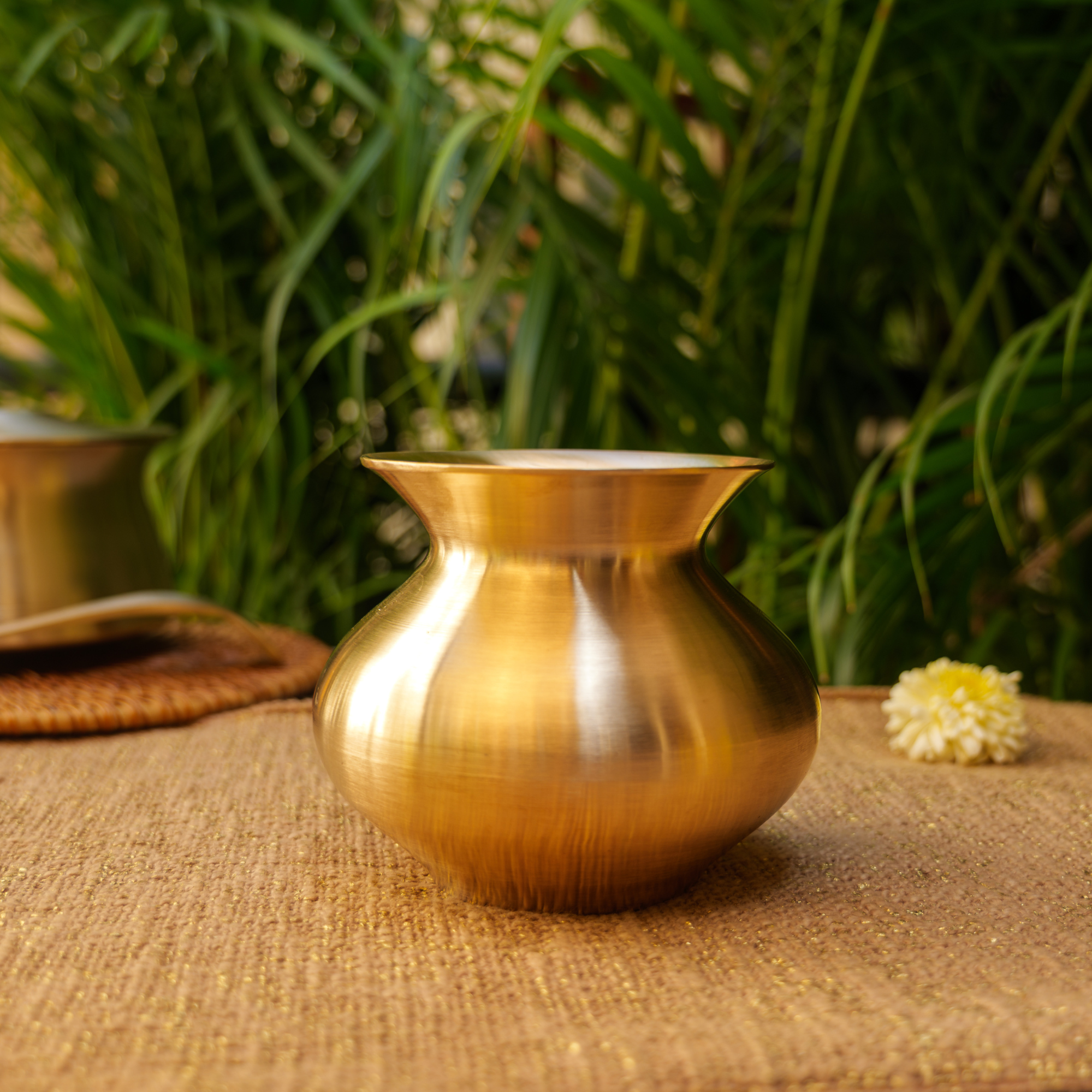 Pure 100% Lead Free Kansa Lota Kalash for Pooja or Water Storage - Poo