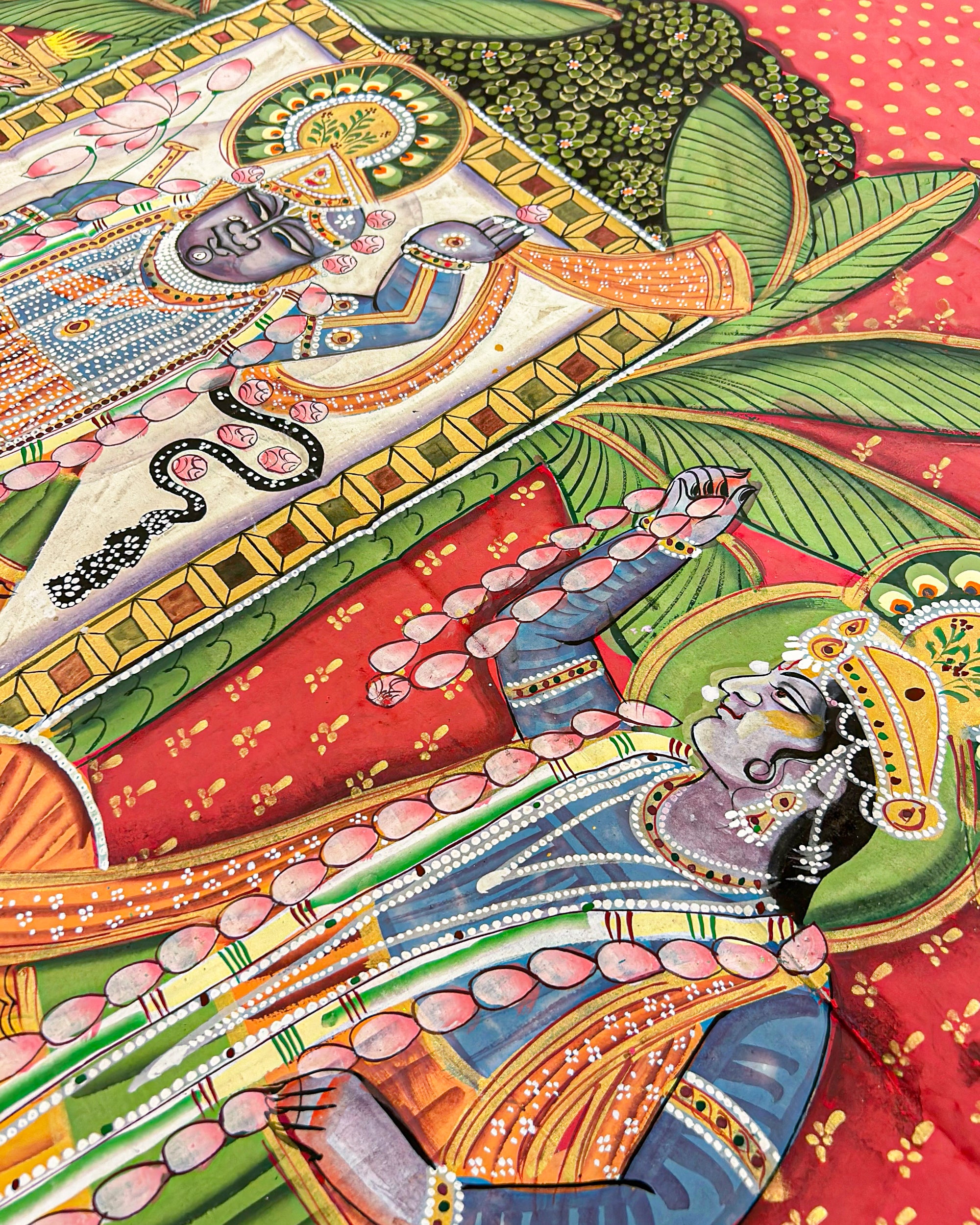 Pichwai Art - Shreenathji Multi coloured Sharath Utsav Painting