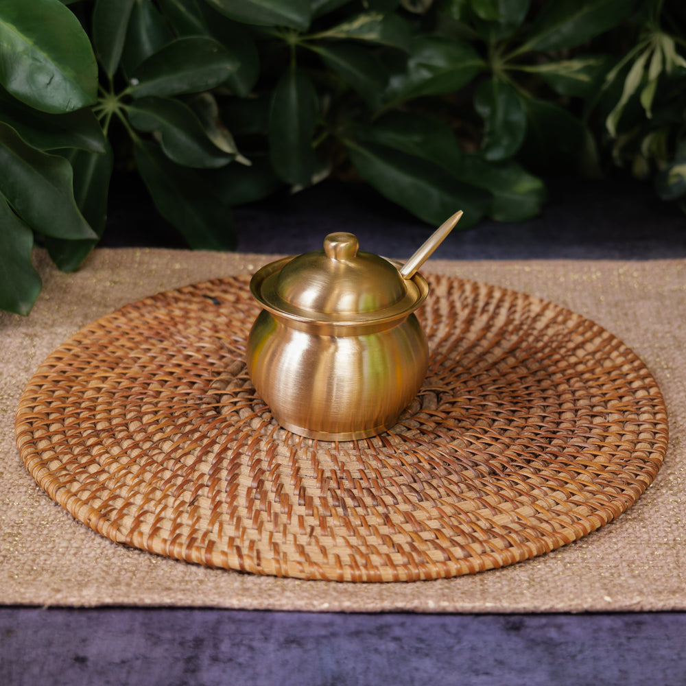 Handmade Artisanal Fine Finish Pure 100% Lead Free Kansa Heavy Ghee Po