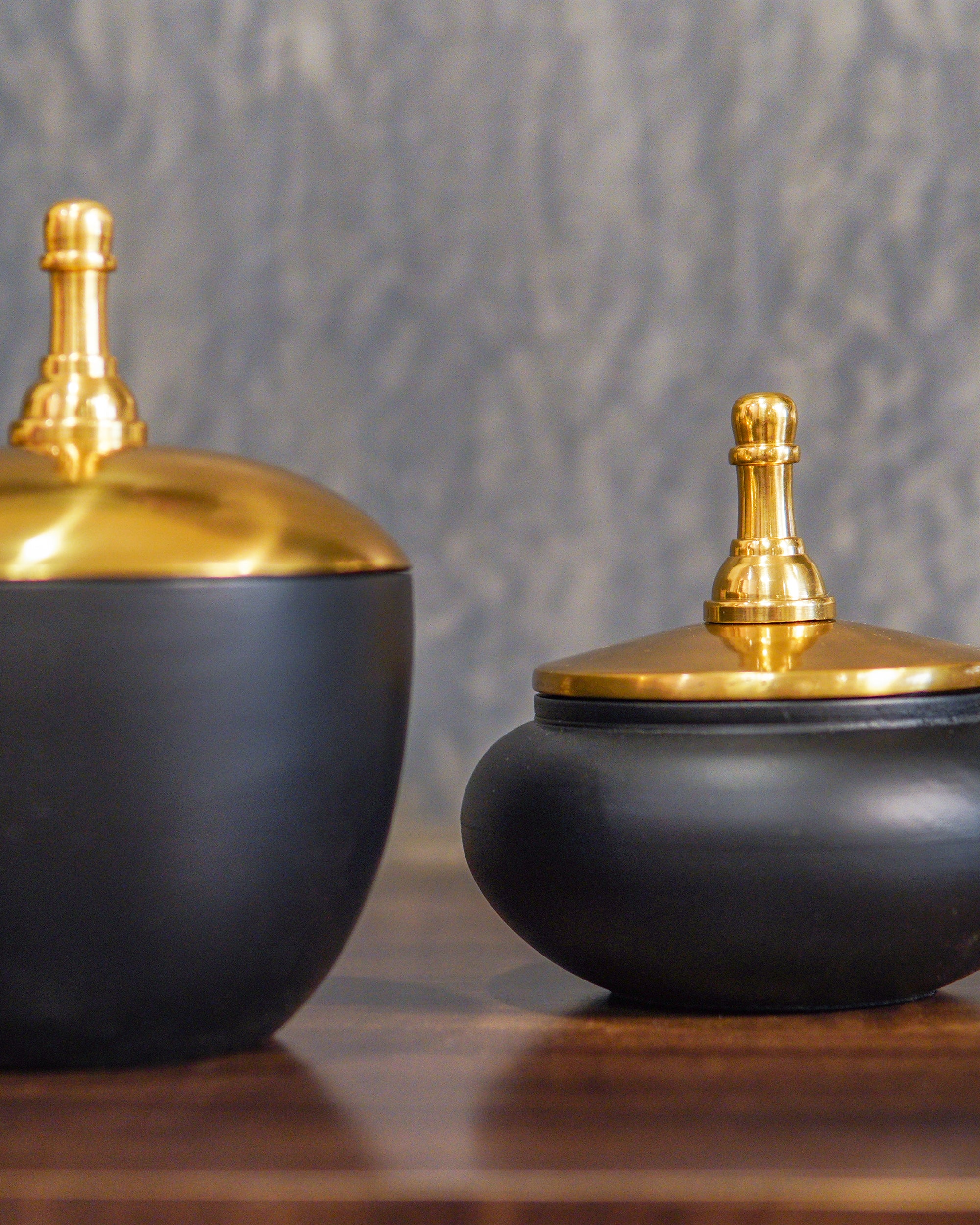 Artisanal Brass Gold Top Storage Jewellery Container Box (Large)