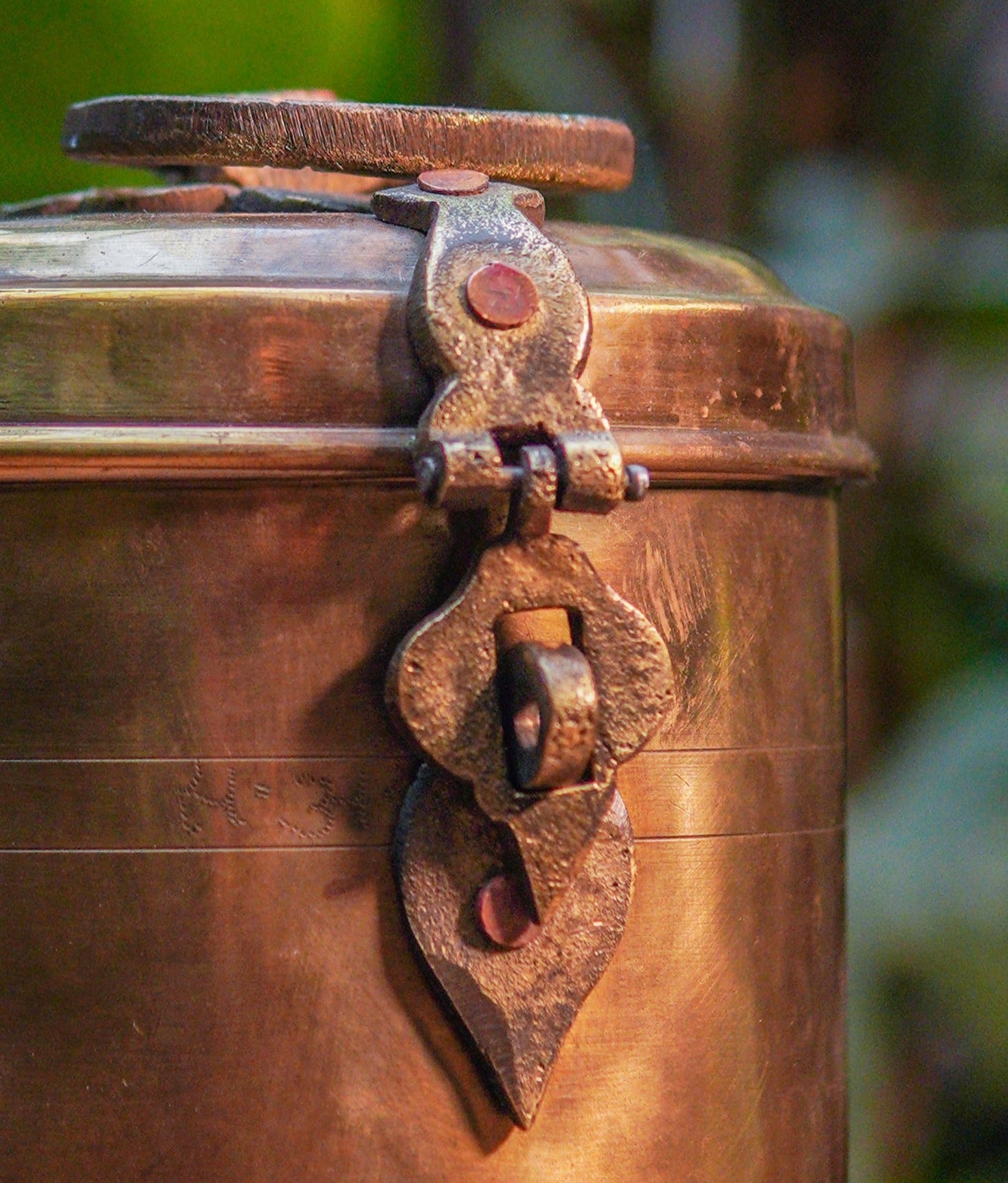Vintage Brass Storage Box